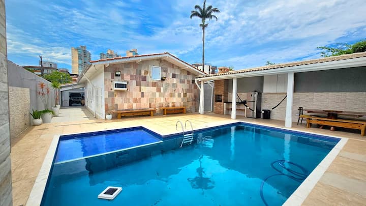 Casa 3 Qdras Da Praia Enseada+checkout 17h +5 Vaga - Guarujá