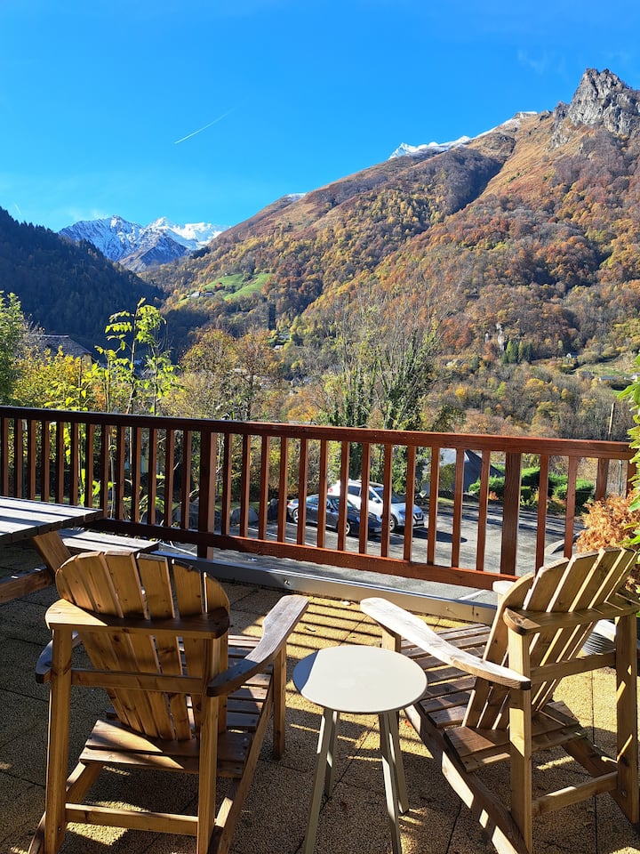 Studio Avec Terrasse - Vue Montagne Exceptionnelle - Cauterets