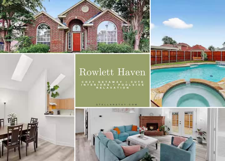 Rowlett Haven: Sunny Getaway W/ Pool & Bubbly Tub - Garland, TX