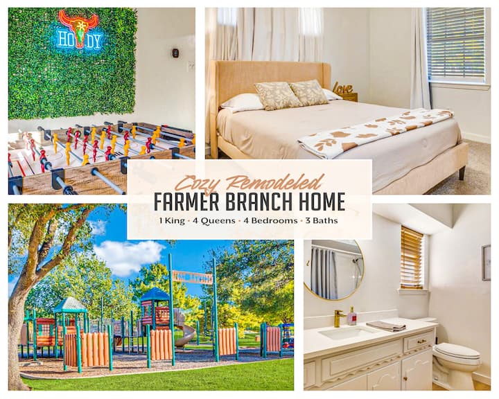 Cozy Remodeled Farmers Branch Gem Across From Park - Farmers Branch, TX