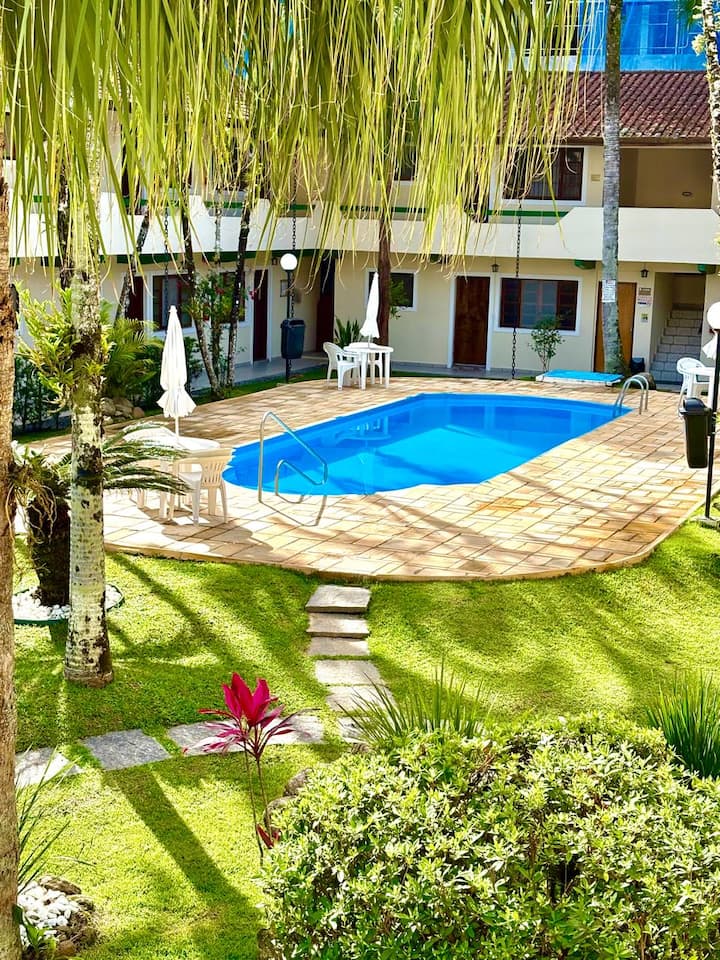 Flat Itaguá Ubatuba!perfeito Casal Ar•wi-fi•piscin - Ubatuba