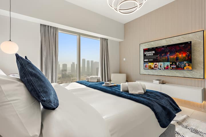 Supreme Serenity: Breathtaking Views, Pool & Gym - Abu Dhabi