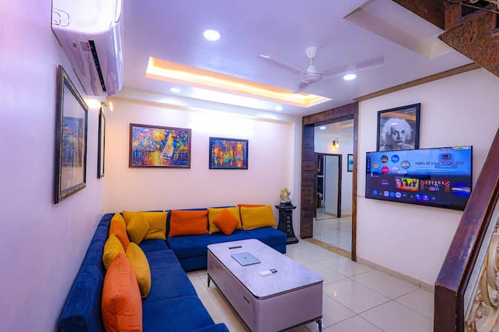 Bright&airy3bhk Penthouse Near All Tourist Hotspot - Jaipur
