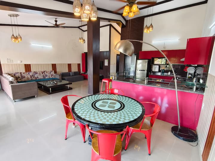 Modern Stay-2bhk Flat Wid Pool Near Candolim Beach - Goa