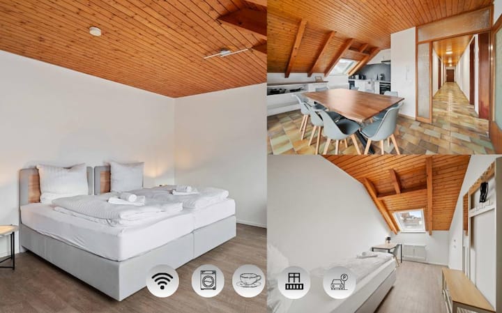 7-zimmer-wlan-parkplatz-küche-balkon-8 P. - Welzheim