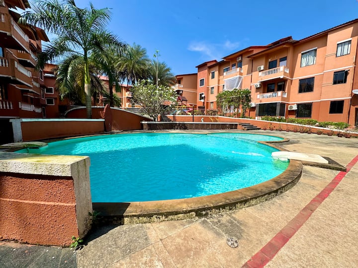 *Ocean Whispers - Cozy 1bhk With Pool & Play Area* - 고아