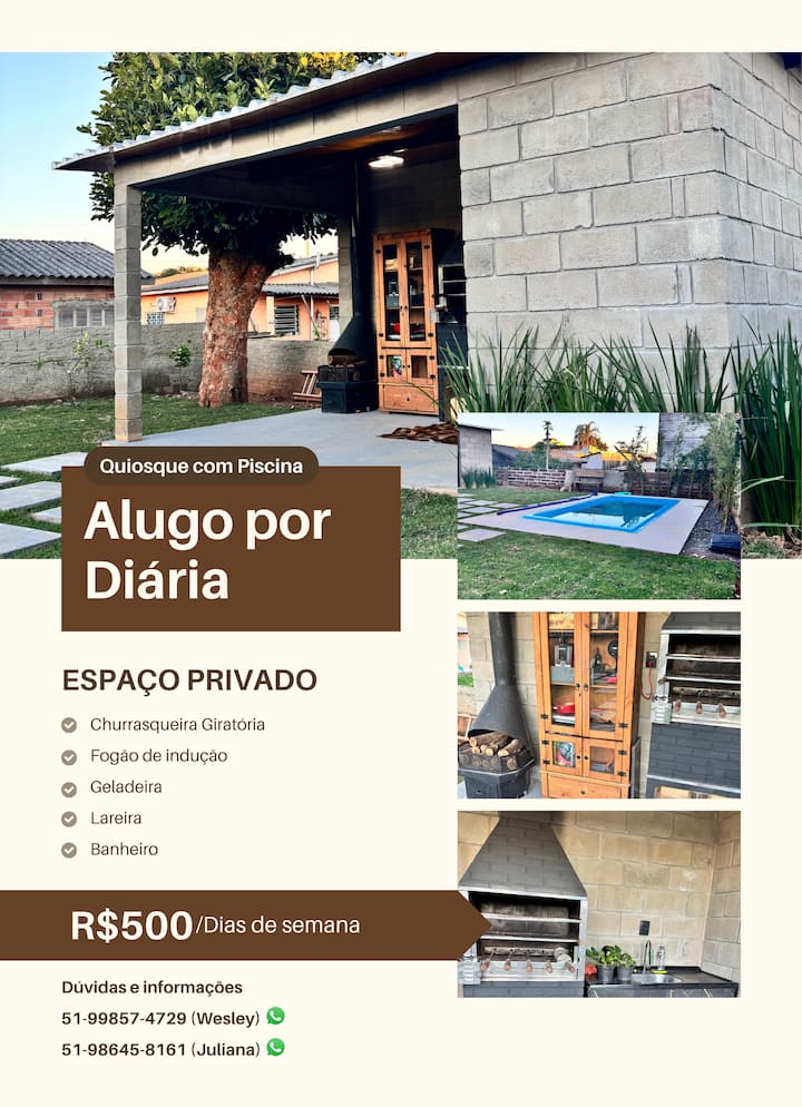 Alugo Diária Para Festas E Eventos - Canoas