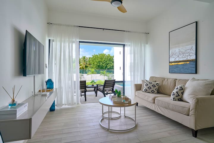 8-2e Puntacana 2br+jacuzzi+golf+beach+wifi - Punta Cana