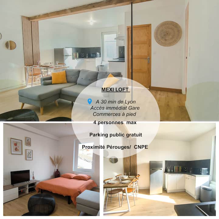 T2 Spacieux- Gare&centre Ville-parking Facile - Meximieux