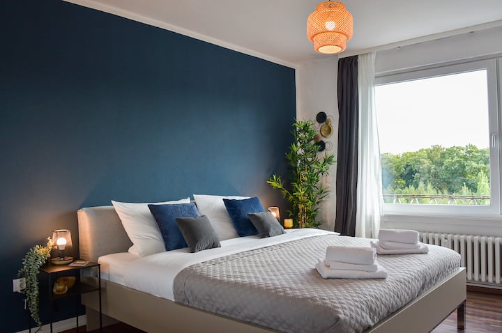 Deluxe! Hbf-nähe: Kingsize-bett, 65m2, Mtor174 - Duisbourg