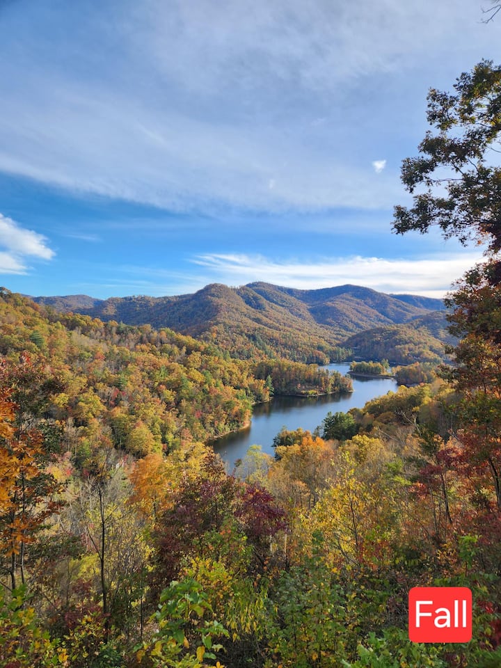 Wow• Modern Nc Cabin • Stunning Mountain/lake View - Tuckasegee, NC