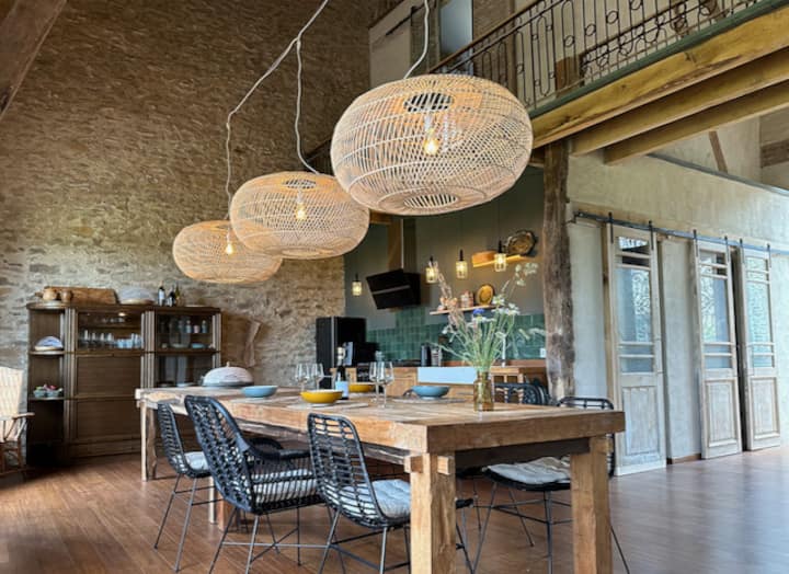 Le Veau Vert, Loft Avec Vue Et Poêle à Bois - Augne