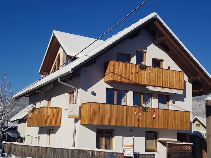 Apartmaji Katja- Apartma Lan Balkon Pogled Na Gore - Kranjska Gora