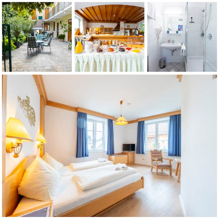 Hotel Krug Family Room | Breakfast | Garden - Baden