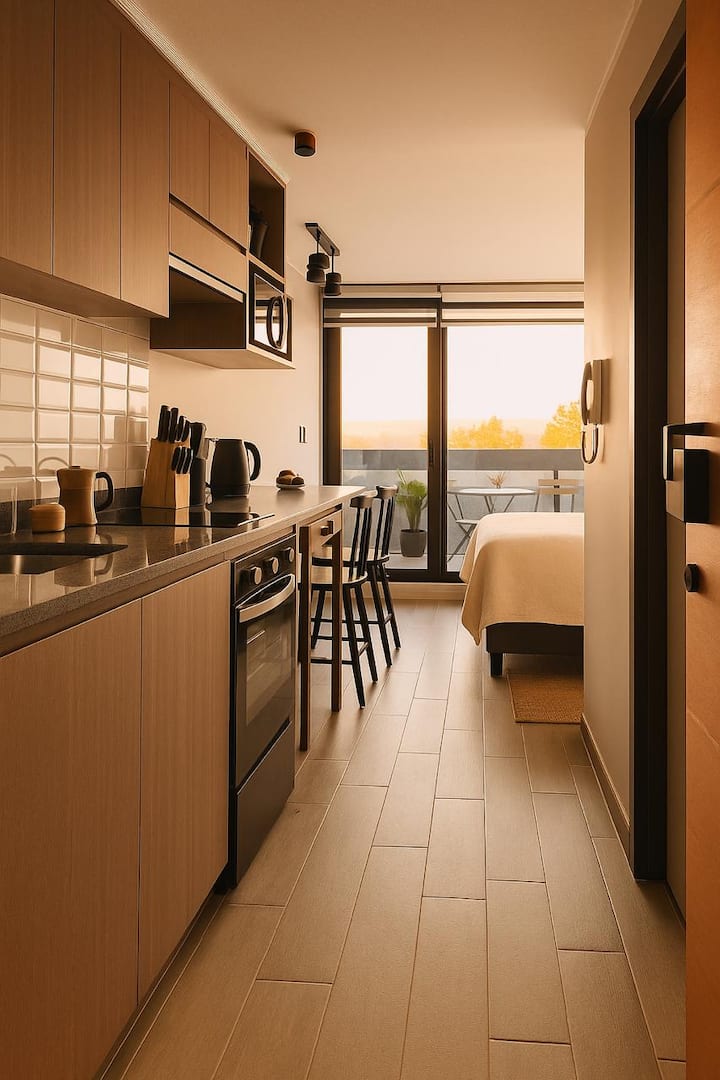 Moderno Estudio Con Terraza, Valdivia. - Valdivia