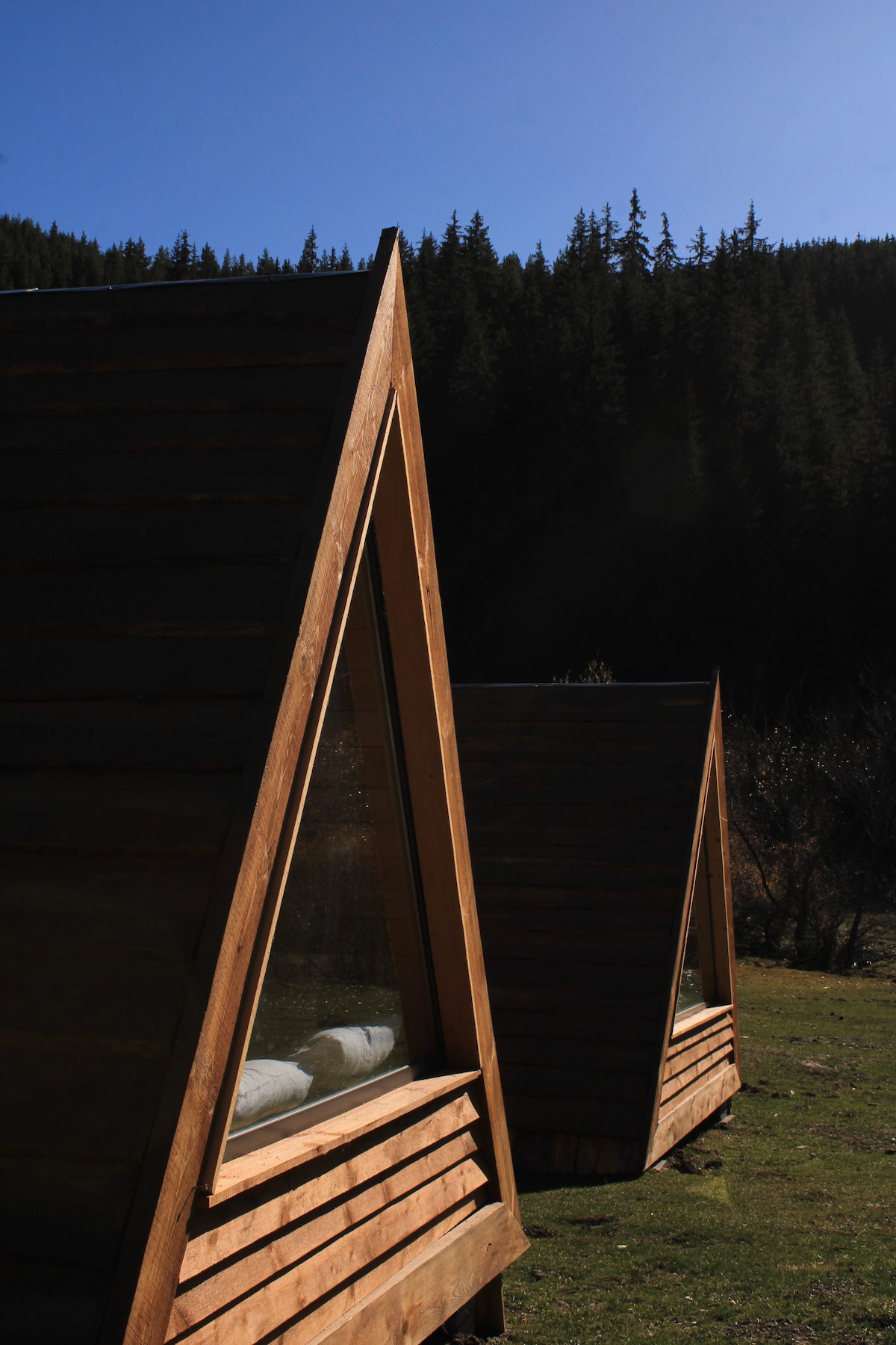 A-Rahmen-Hütte im geheimen Tal, 360-Grad-Talblick - Airbnb