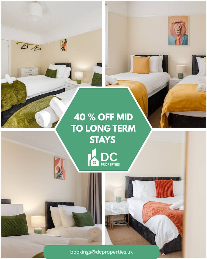 40% Off Long Stays Chelmsford Sleeps 10 + Parking - Chelmsford