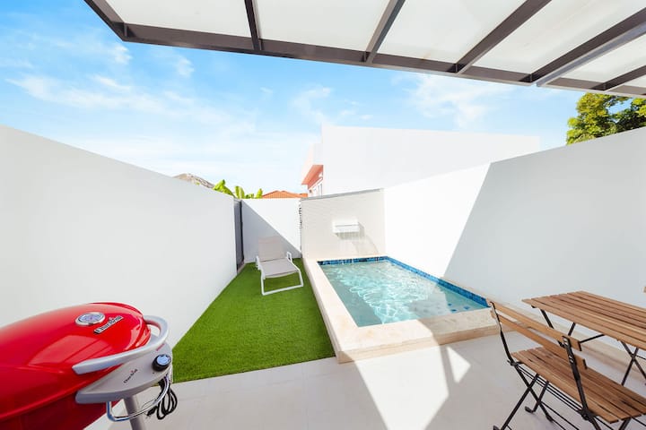 New 1br W/private Pool | Bbq | Patio @ Eagle Beach - Aruba