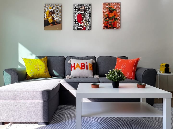 Cozy & Stylish 2br - Near Arribat-center Mall - Rabat