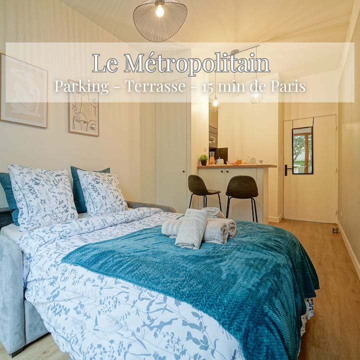 Parking • Terrasse • Proche Du Métro • 15min Paris - Clichy
