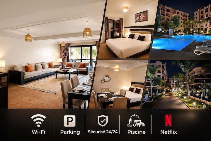 Typical Moroccan 2br, Pools, Gym, Security 24/24 H - Marokko