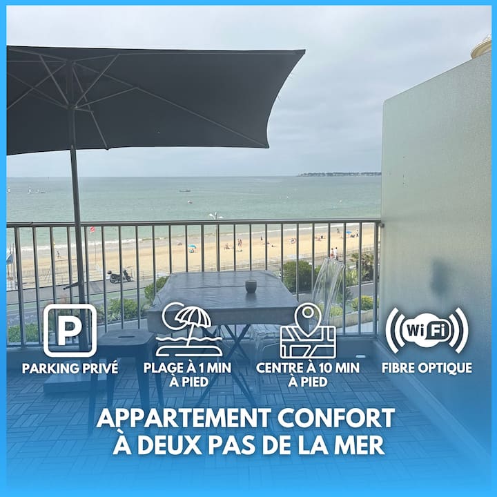 Le Baulnéaire – Vue Mer, Plage à Pied & Parking - La Baule-Escoublac