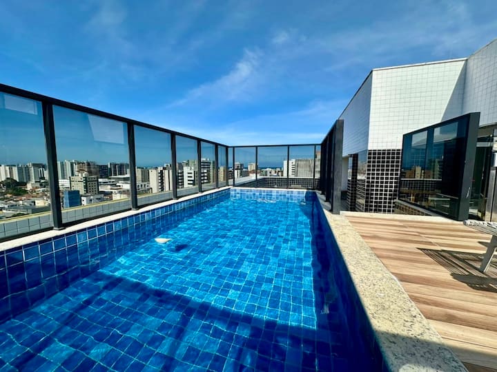 Rooftop A 600m Da Beira Mar/coz. Completa/garagem - Maceió