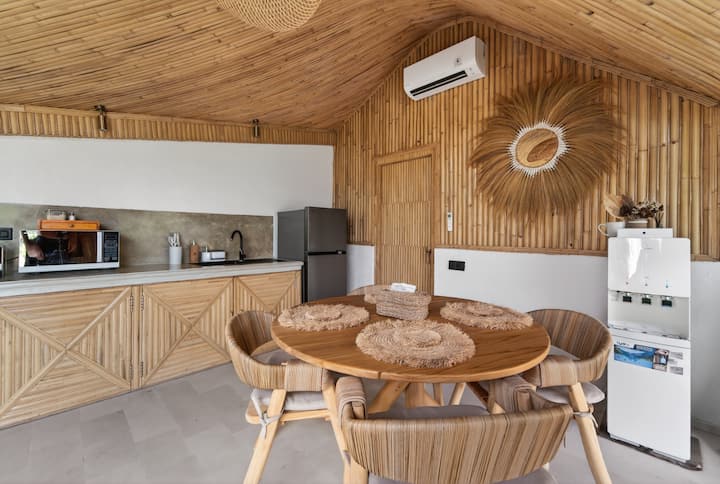 *New* - Bamboo Villa Avec Vue Volcan - Bali
