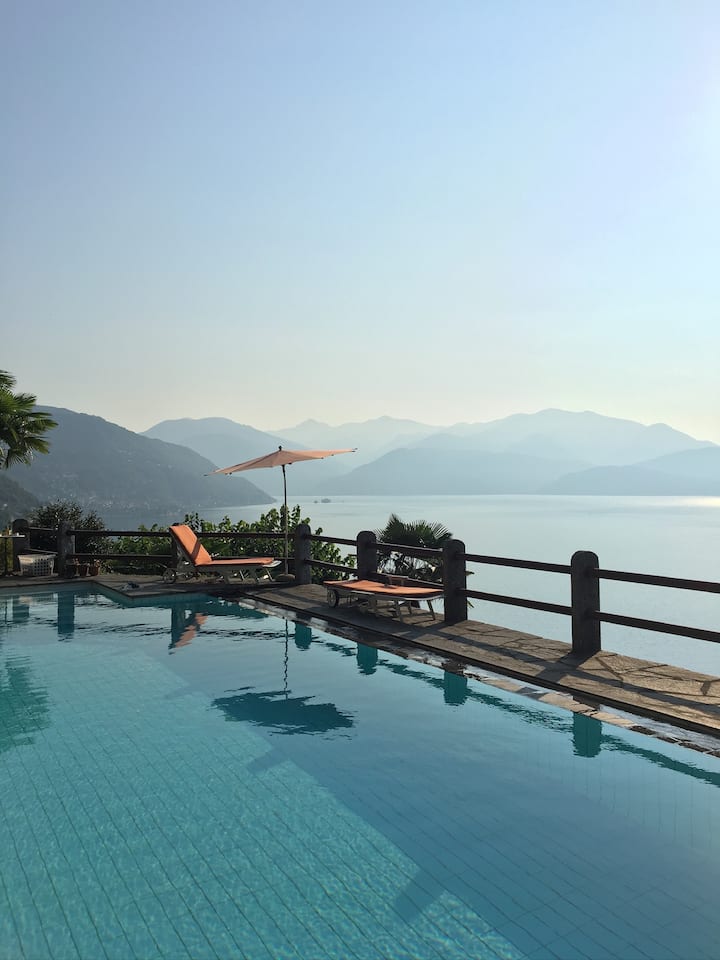 Villa Roccolo With Spectacular Lake Views & Pool - Lac Majeur