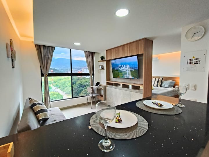 Beautiful Studio|a/c |Mountain View |Pool |Parking - Cali