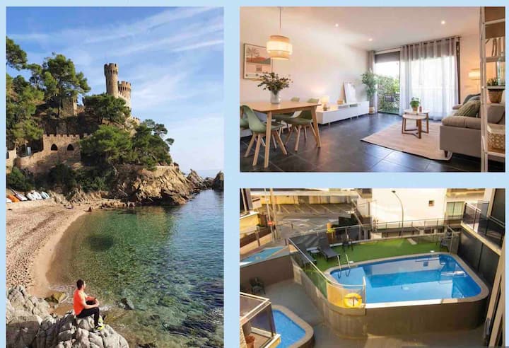 Seahomes Vacations - Acacias Beach & Chic + Pool - Lloret de Mar