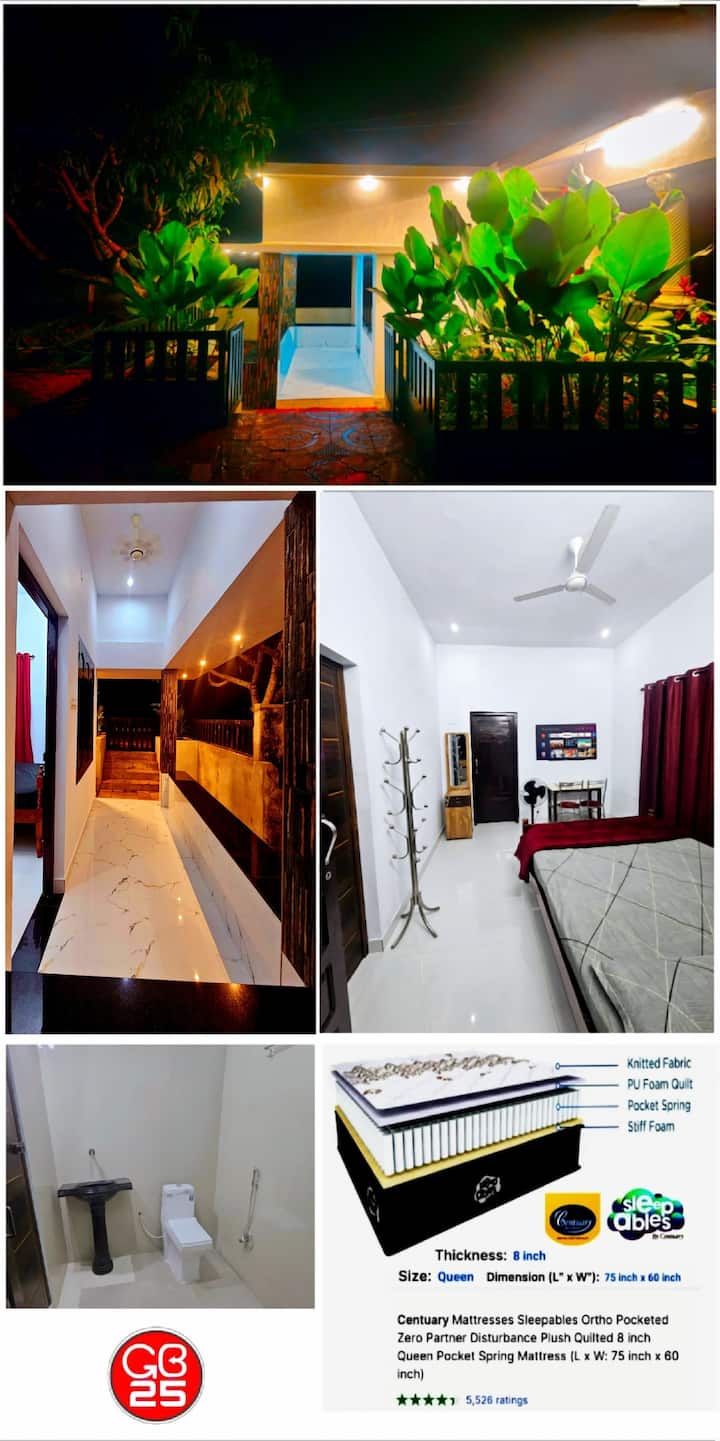 Gb 25 Inn, One Bedroom Privacy Cottage - Nedumangad