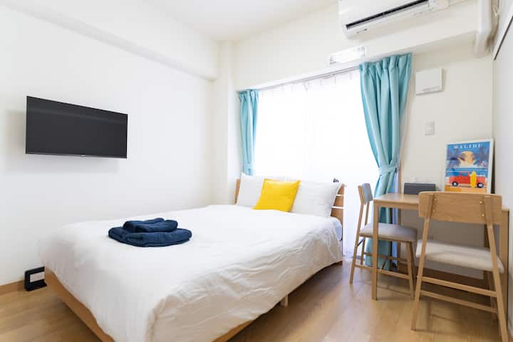 【St707】那覇市中心地!牧志公設市場・国際通りまで徒歩5分!ベッド1台、洗濯機乾燥機あり - Naha