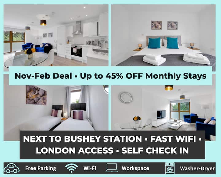 40% Off Monthly | Free Parking | Near London - Watford