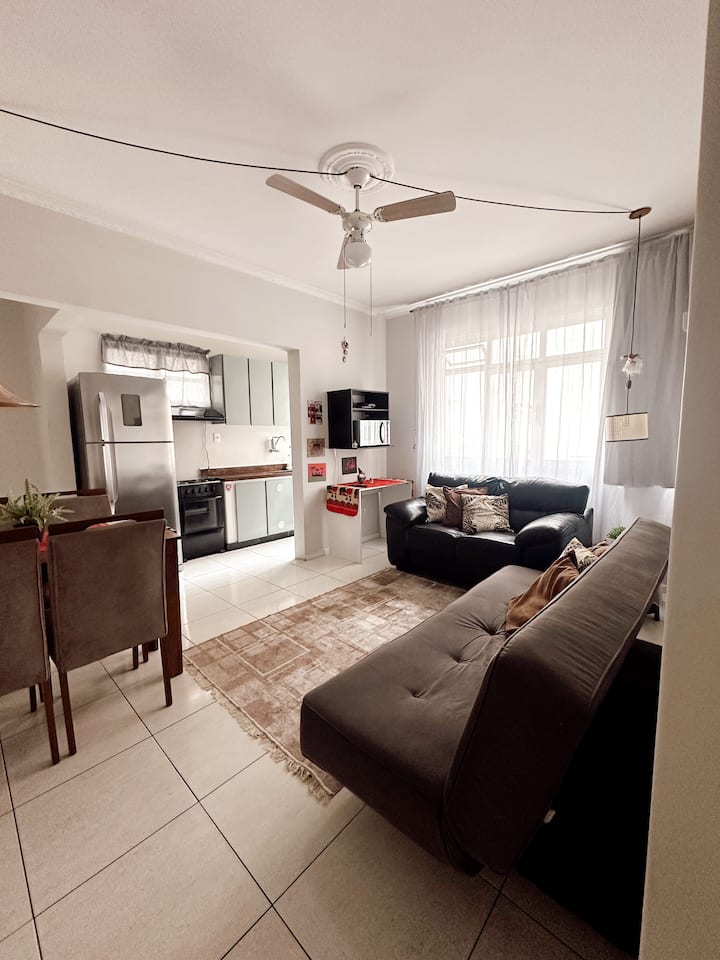 Apartamento Pé Na Areia Em Boqueirão - Santos
