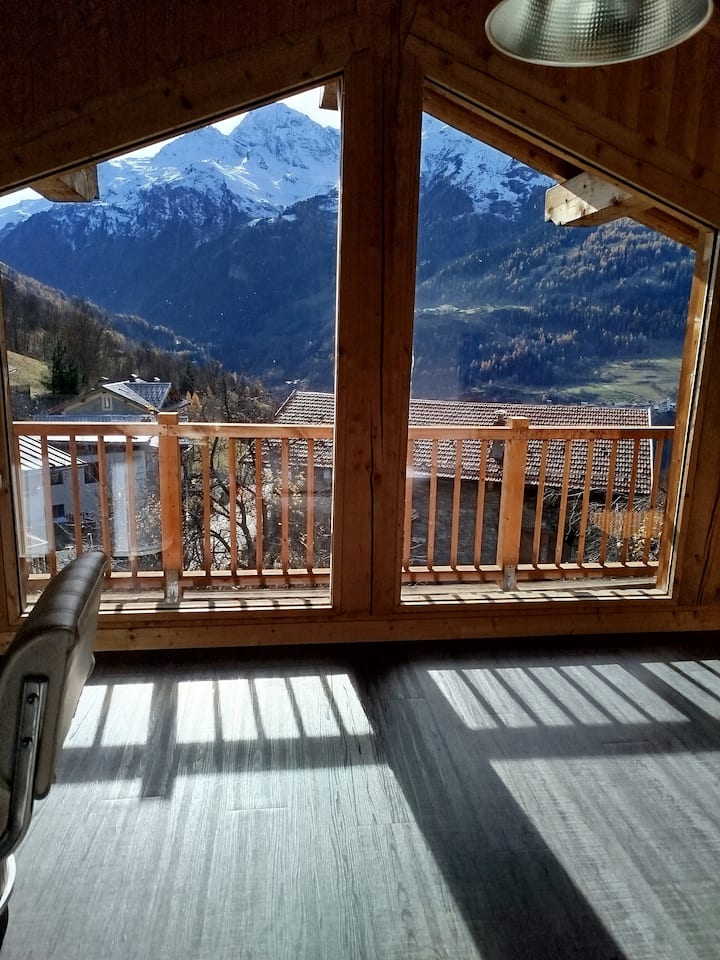 Demi Chalet En Duplex, Plein Sud Avec Mont Pourri - Sainte-Foy-Tarentaise