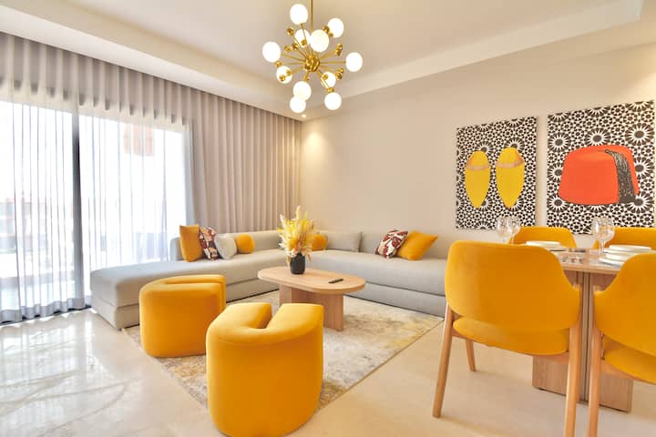 Marrakech Luxury 2br Pool View/terrace/remote Work - Marrakesh