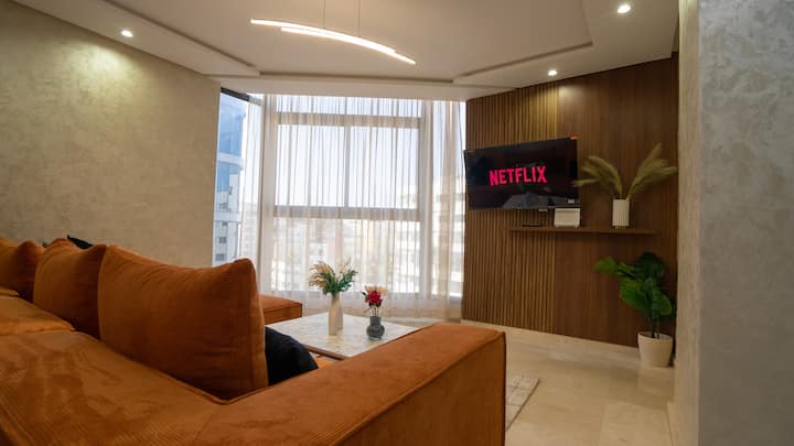 Moderne 1br - Mosquée Hassan Ii - Parking + Wifi - Casablanca