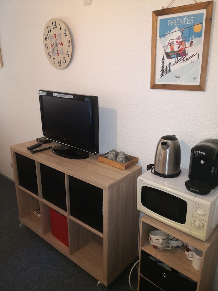 Studio 22m2 Avec Balcon Et Parking Couvert - Barèges