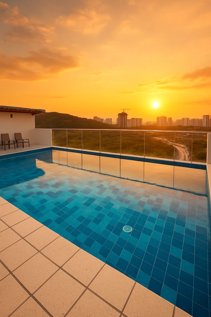 Acogedor Apto Cerca Al Mar + Piscina Infinita - Santa Marta