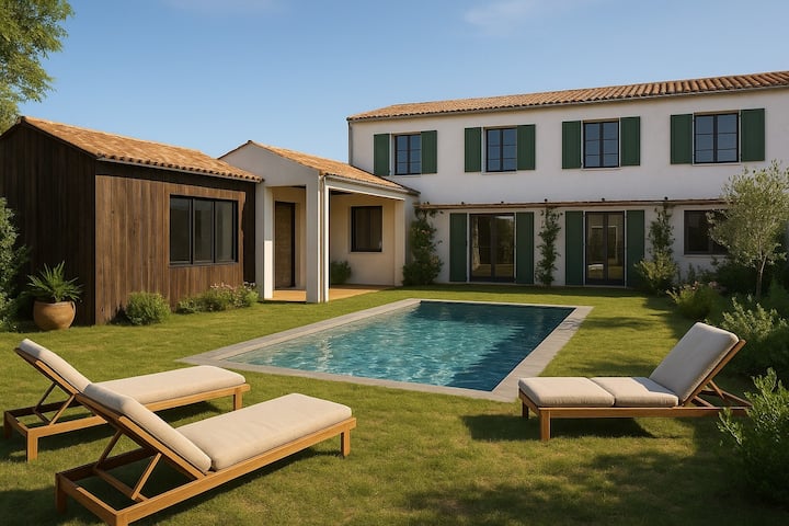 Merveilleuse Maison Aux Charmes Rhétais - Île de Ré