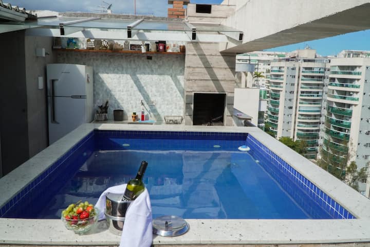 Cobertura  Com Piscina Privativa  Parque Olímpico - Rio de Janeiro