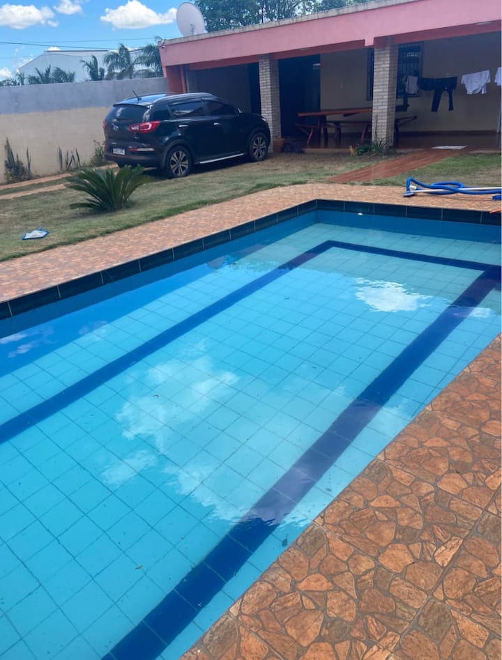 Casa Con Piscina, Tv, Horno, Cocina Amoblada - Caaguazú