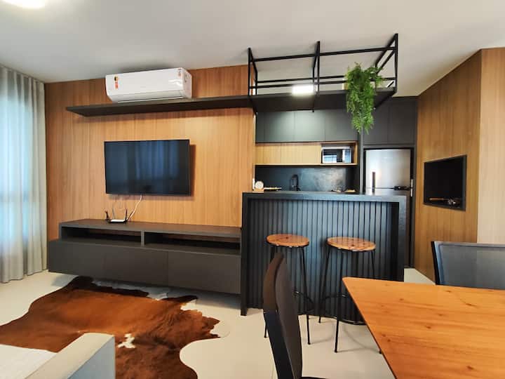 Apto 2d Com Terraço E Piscina No Centro De Torres - Torres, Brazil