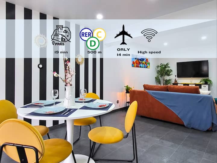 Loft Cosy : Proche Rer C/d, Orly - Chilly-Mazarin