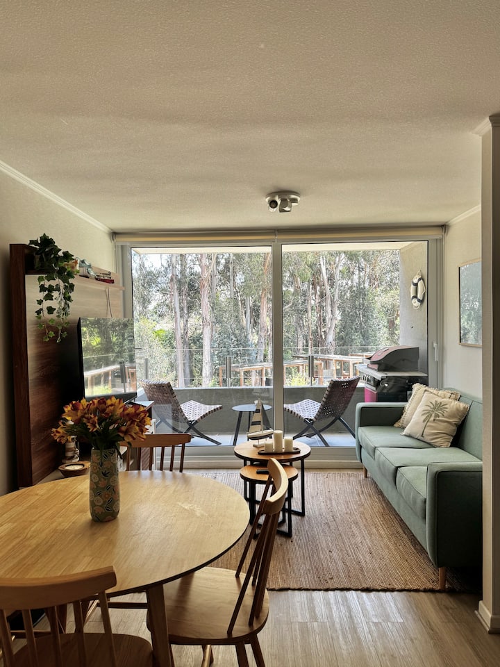 Cómodo Y Lindo Departamento En Punta Puyai - Zapallar