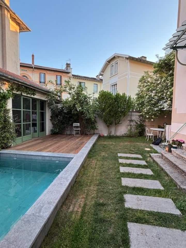 Maison Ville, Jardin & Piscine Cœur Croix Rousse - Lyon