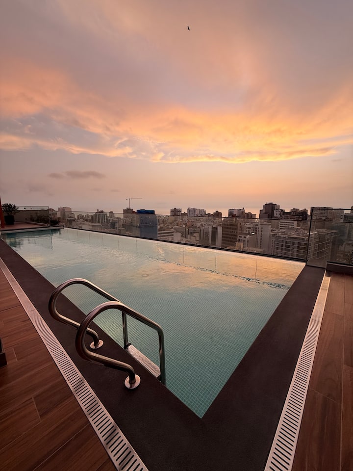 New Apt With Rooftop Pool Near Larcomar & Maido - Peru