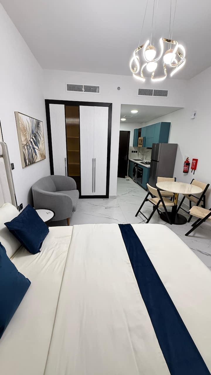 Modern Studio With Balcony | Near Miracle Garden - Dubai