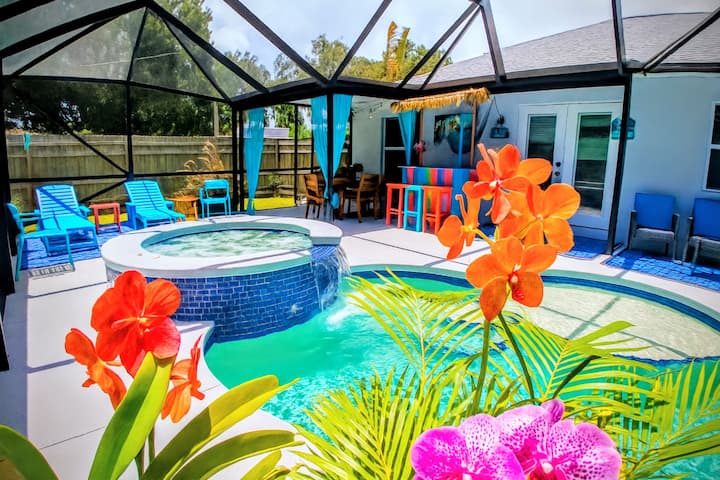 Resort Style Backyard- Private Heated Pool/hot Tub - Vero Beach, FL